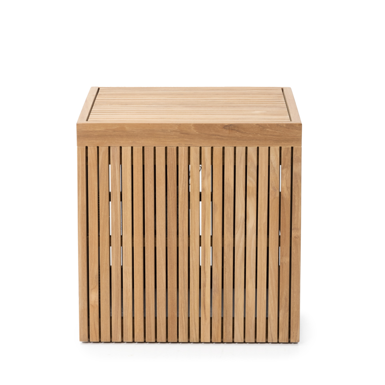 Sześcienny stolik zewnętrzny Teak Cube Table | Roolf-Living