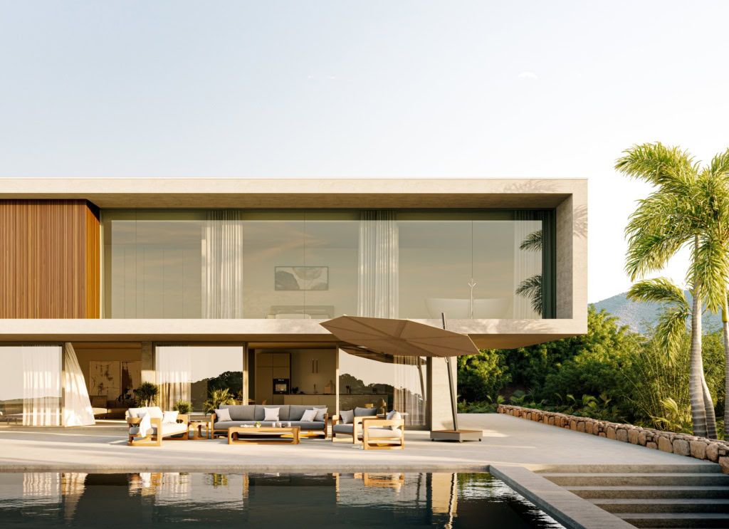 Nowoczesny i elegancki parasol Versa do ogrodów i tarasów | Garden Living